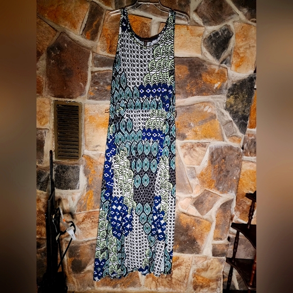 Fever | Dresses | Fever Blue And Black Detailed Dress | Poshmark